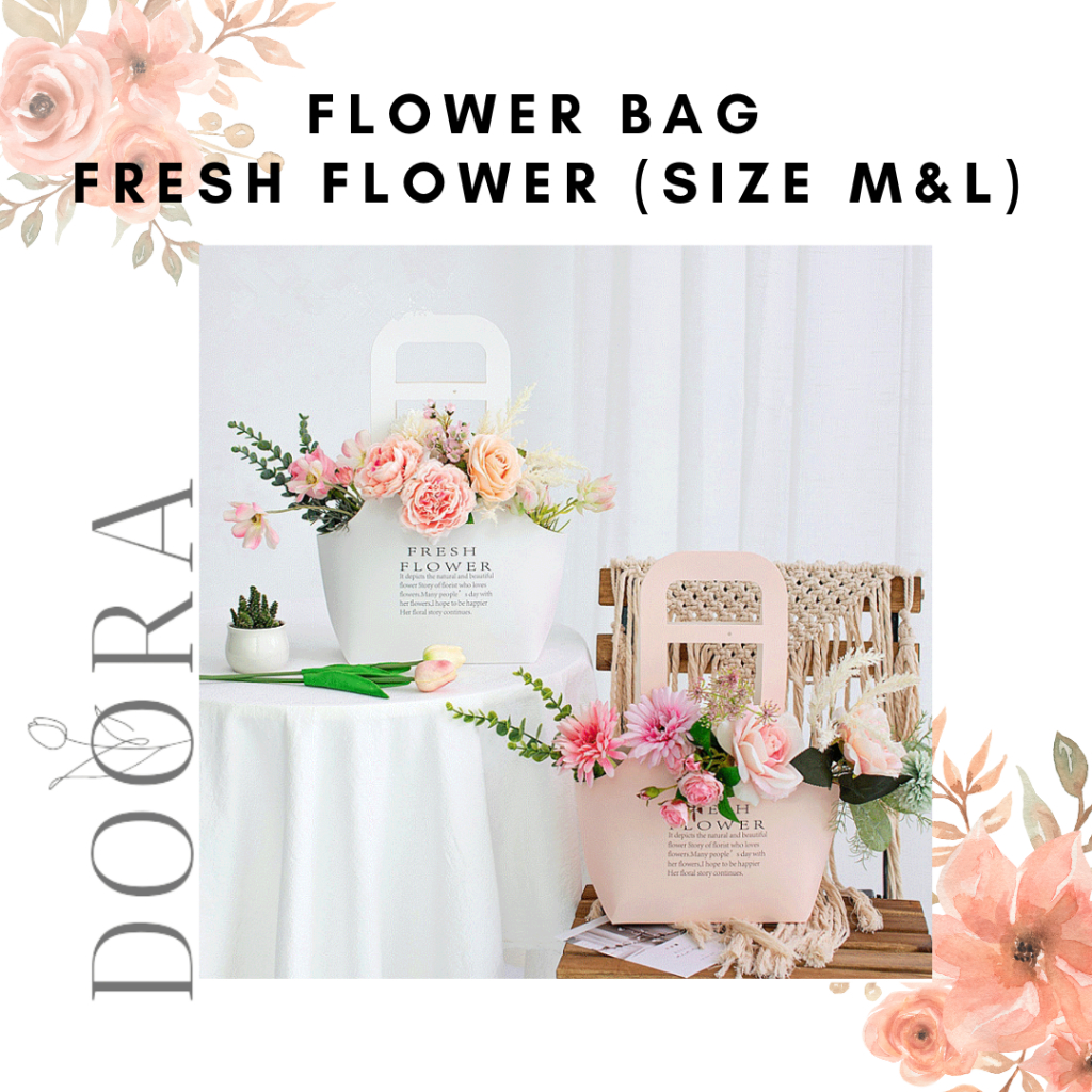 Jual Paper Bag Flower Bag Buket Bunga Fresh Flower Text Paper | Shopee ...
