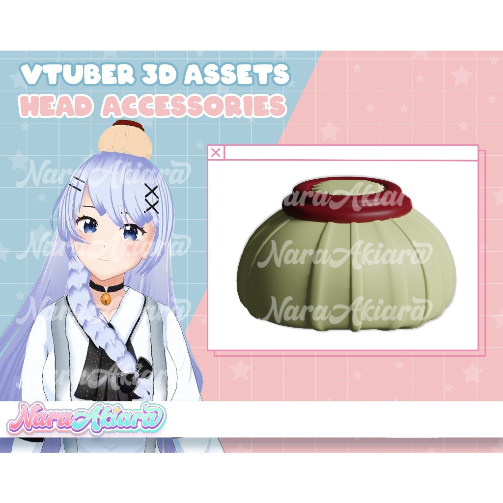 Jual Tampil Beda dengan Aksesoris Kepala 3D Vroid Siap Pakai, 3D Model ...