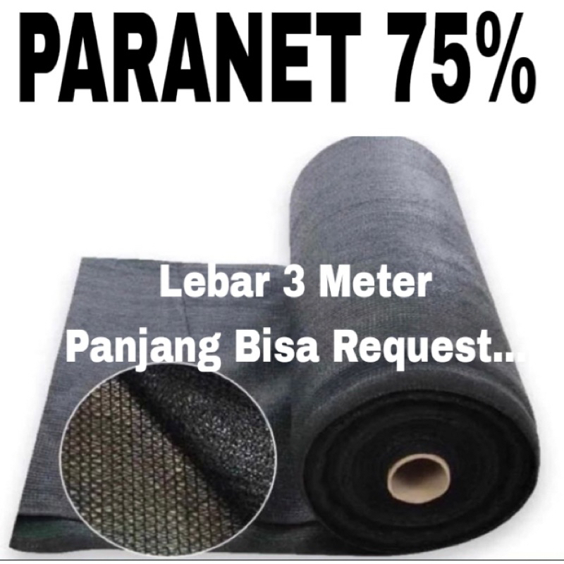 Jual PROMO...!!! Jaring Paranet 75% ( Lebar 3 Meter ) Peneduh Tanaman ...