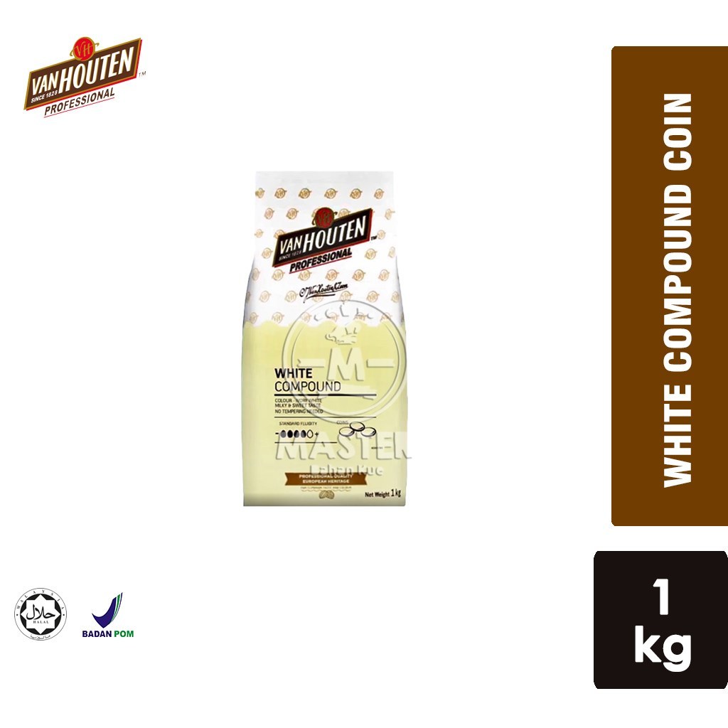 Jual White Compound Coin Van Houten / Coklat Compound Putih [1 Kg] | Shopee Indonesia