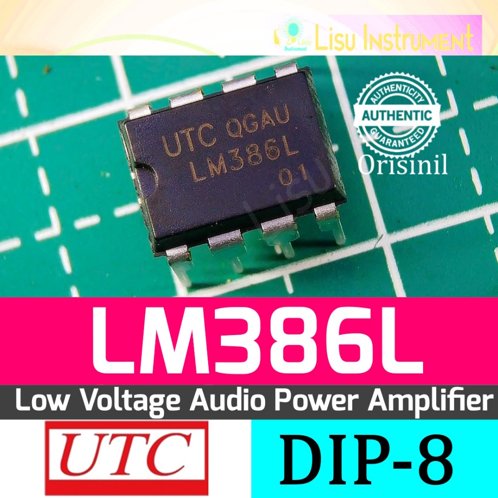 Jual LM386L Low Voltage Audio Power Amplifier LM386 DIP8 UTC ORIGINAL | Shopee Indonesia