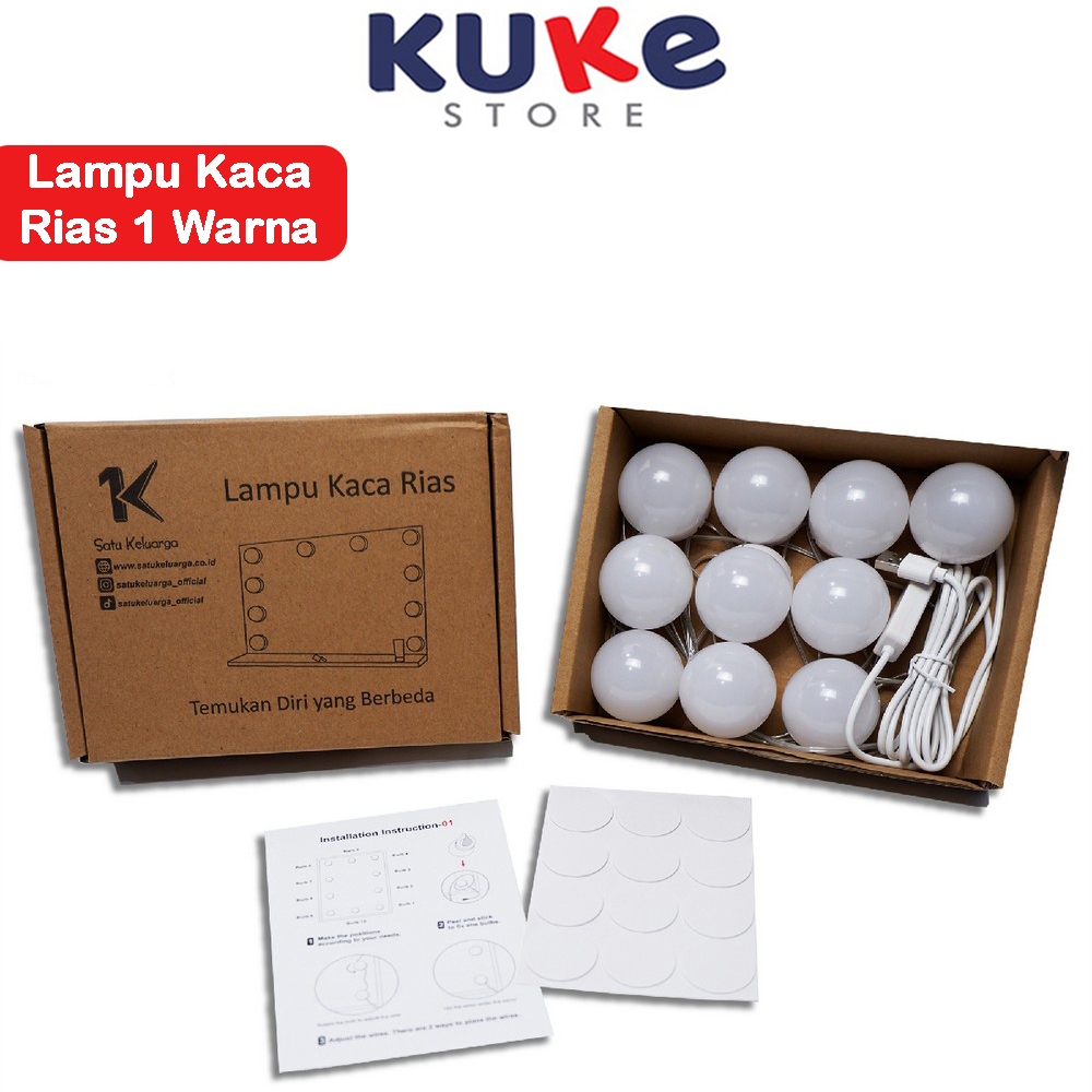 Jual KUKE Lampu Led Meja Rias 1 Warna Lampu Vanity K2/Lampu Kaca Rias ...