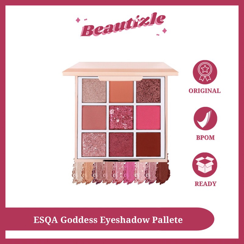 Jual ESQA - Goddes Eyeshadow Pallete 9g Bronze Peach | Shopee Indonesia