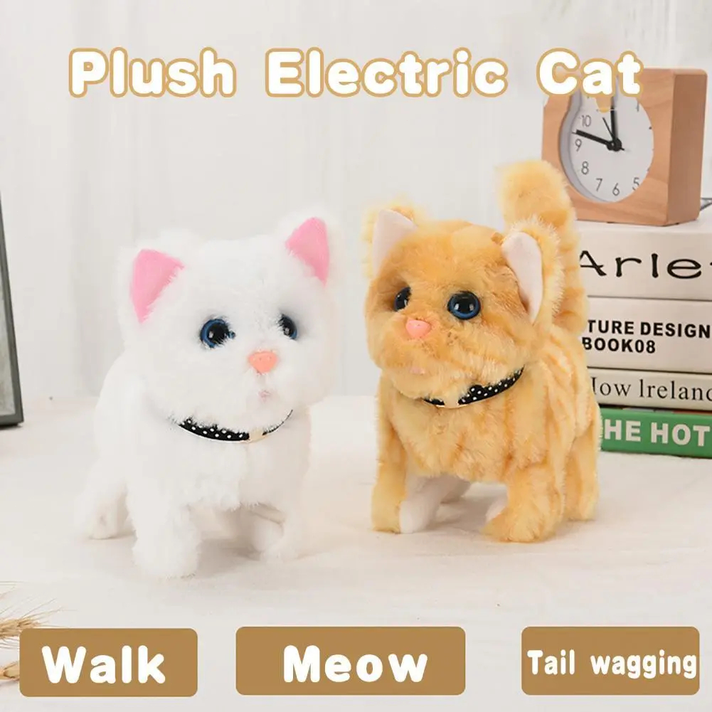 Jual Mainan Boneka Kucing Bergerak Mainan Mewah Listrik Kucing Bisa ...