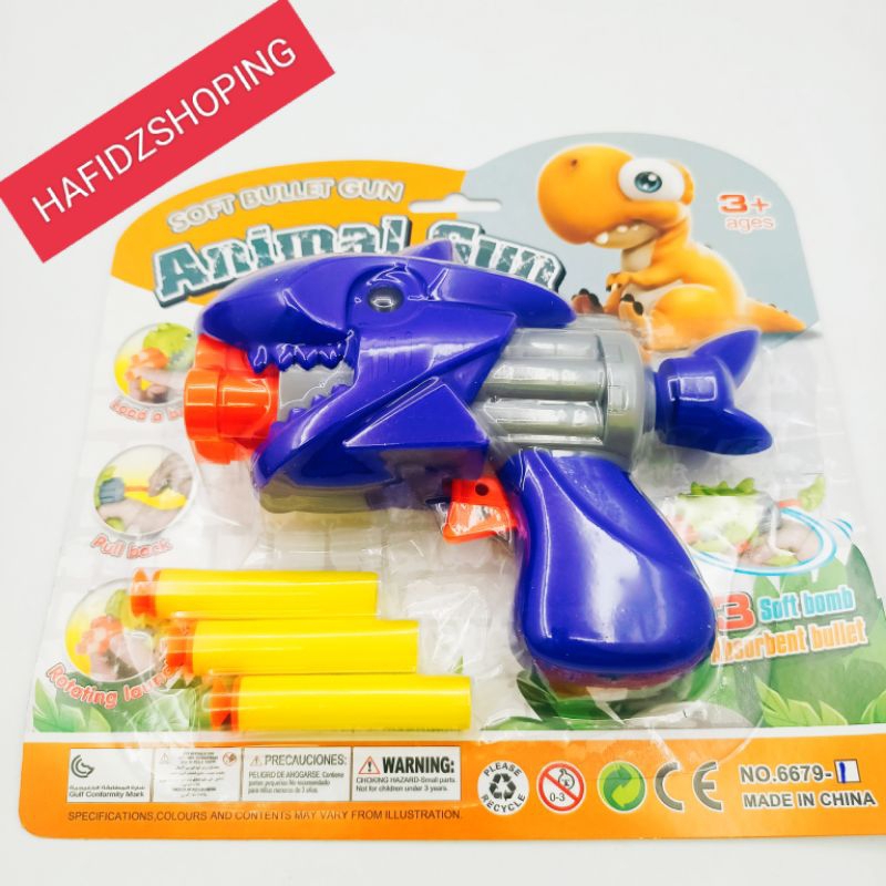 Jual Mainan Tembak Bentuk Hiu Peluru Busa Nerf | Shopee Indonesia