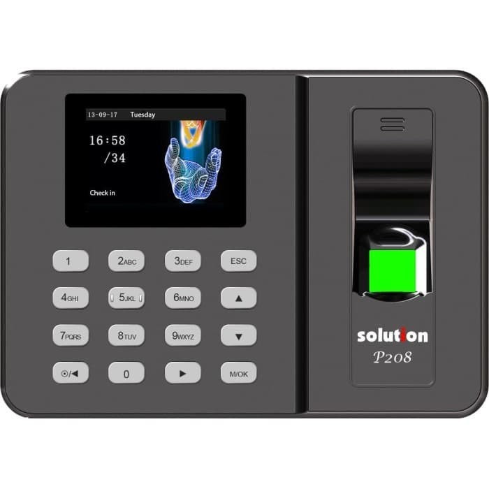 Jual Mesin Absen Fingerprint Solution P208 x105 | Shopee Indonesia