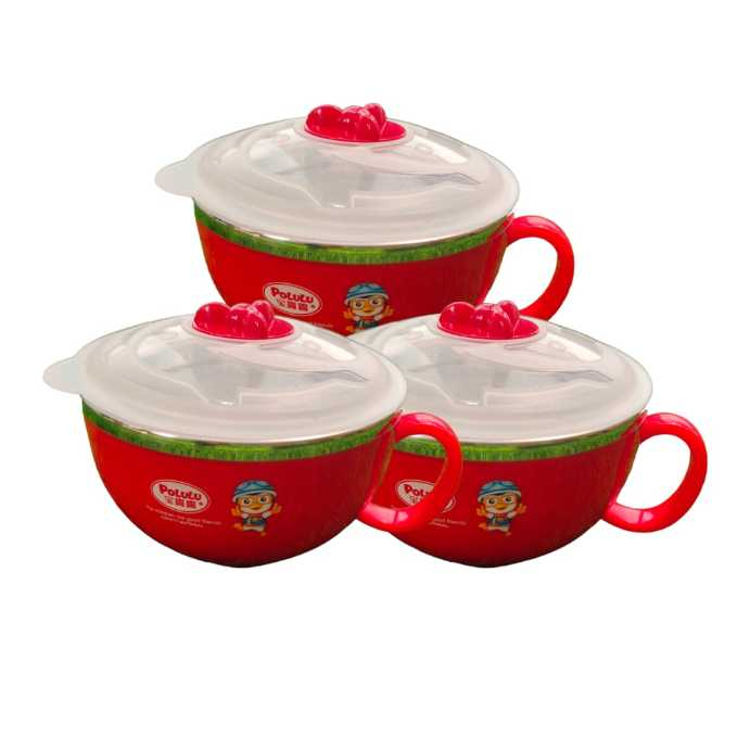 Jual Mangkok Stainless Pororo Red | Shopee Indonesia