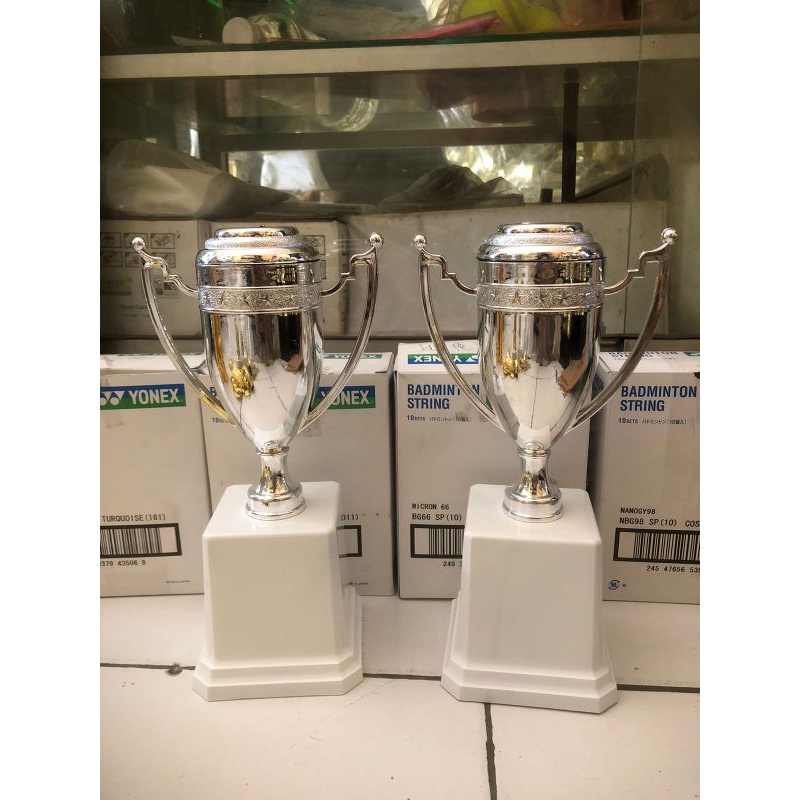 Jual trophy tropi piala cup silver | Shopee Indonesia