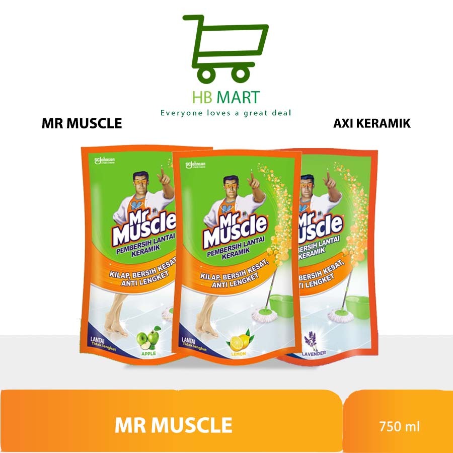 Jual MR MUSCLE PEMBERSIH LANTAI KERAMIK POUCH 720ML | Shopee Indonesia