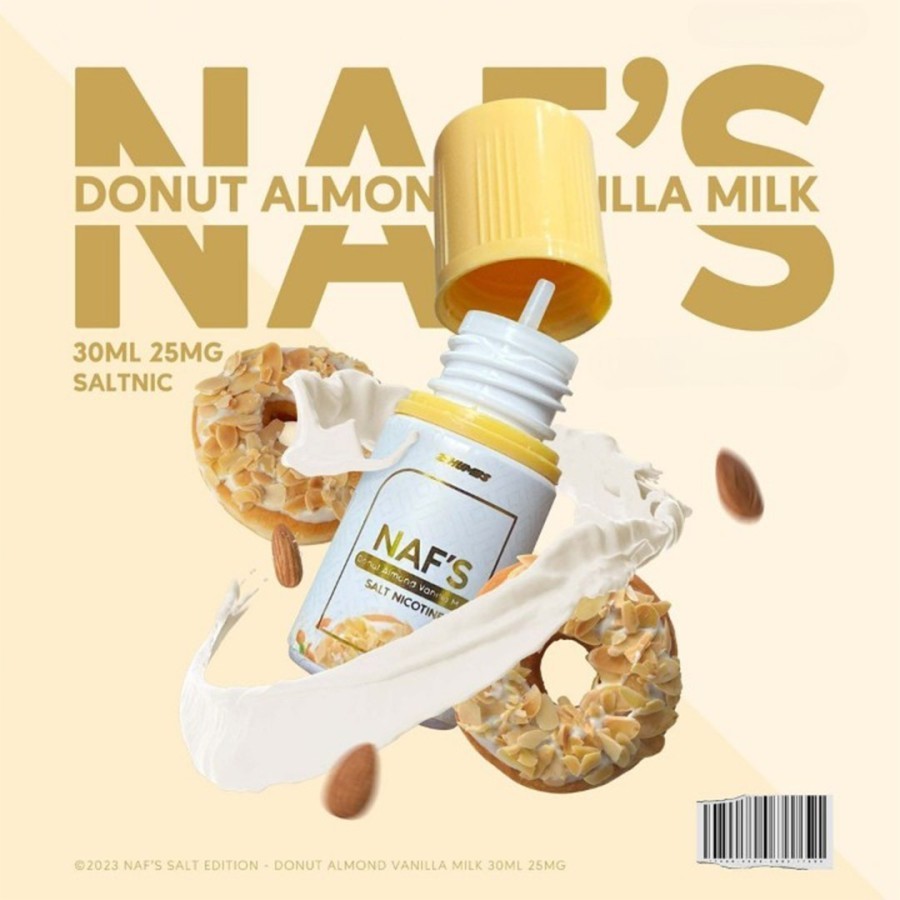 Jual Liquid Nafs V2 Donut Almond Vanilla Milk Salt Nic 25MG 30ML ...