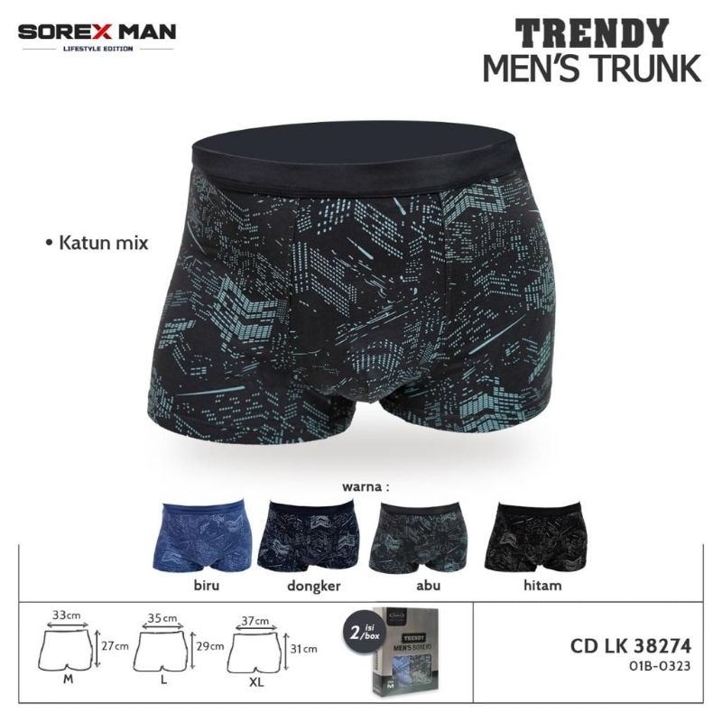 Jual BOXER SOREX 38274 CD BOXER PRIA SUPER SOFT ORIGINAL NYAMAN DIPAKAI ...