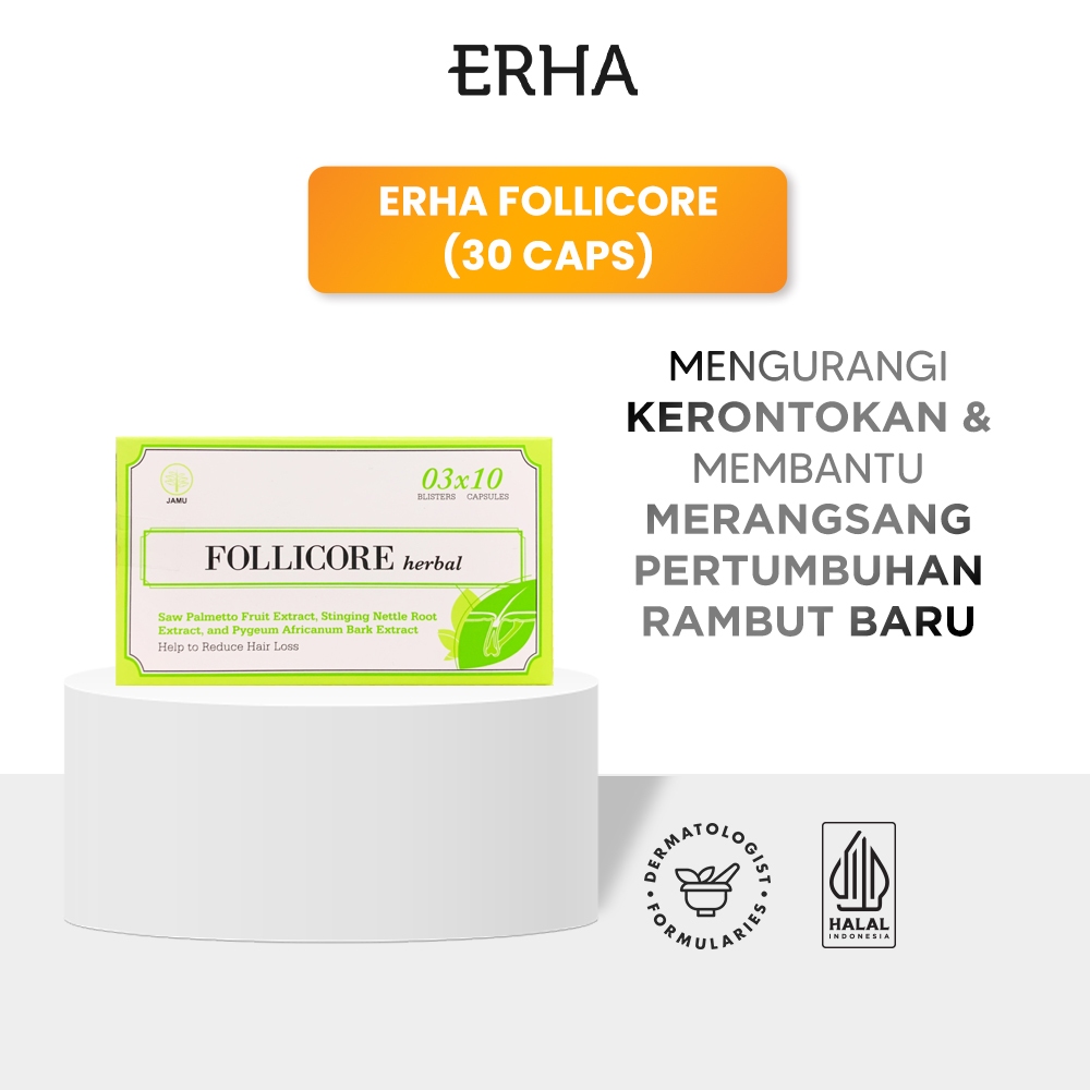 Jual ERHA Follicore 30 caps - Suplemen Rambut Rontok | Shopee Indonesia
