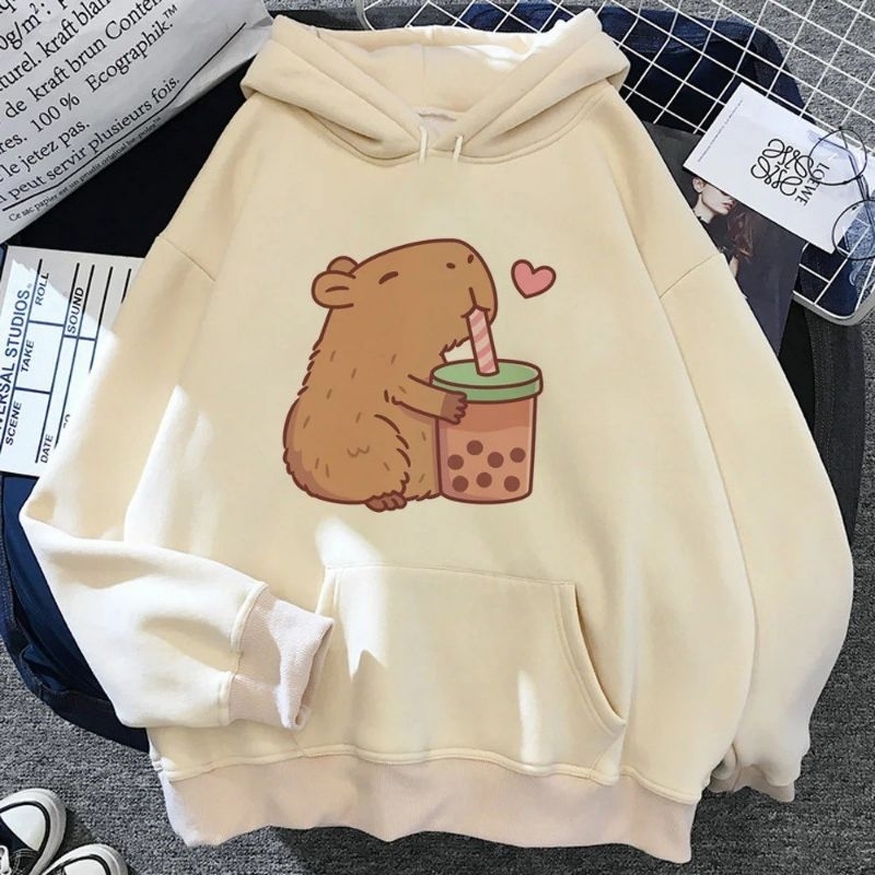 Jual Hoodie Capybara Kartun Anime - Kapibara Cartoon Kawaii Hoody ...