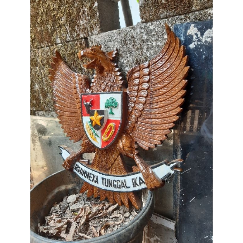 Jual Logo Garuda Lambang Garuda Ukir Garuda Pajangan Dinding Garuda ...