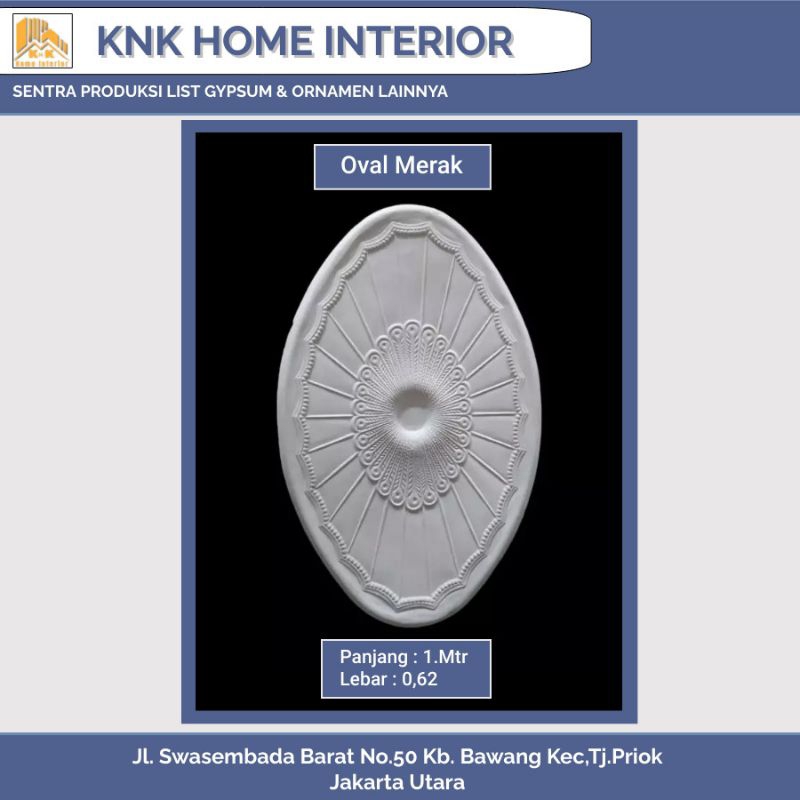 Jual Bunga Lampu Gypsum / Ornamen Gypsum / Hiasan Gypsum List Gypsum ...