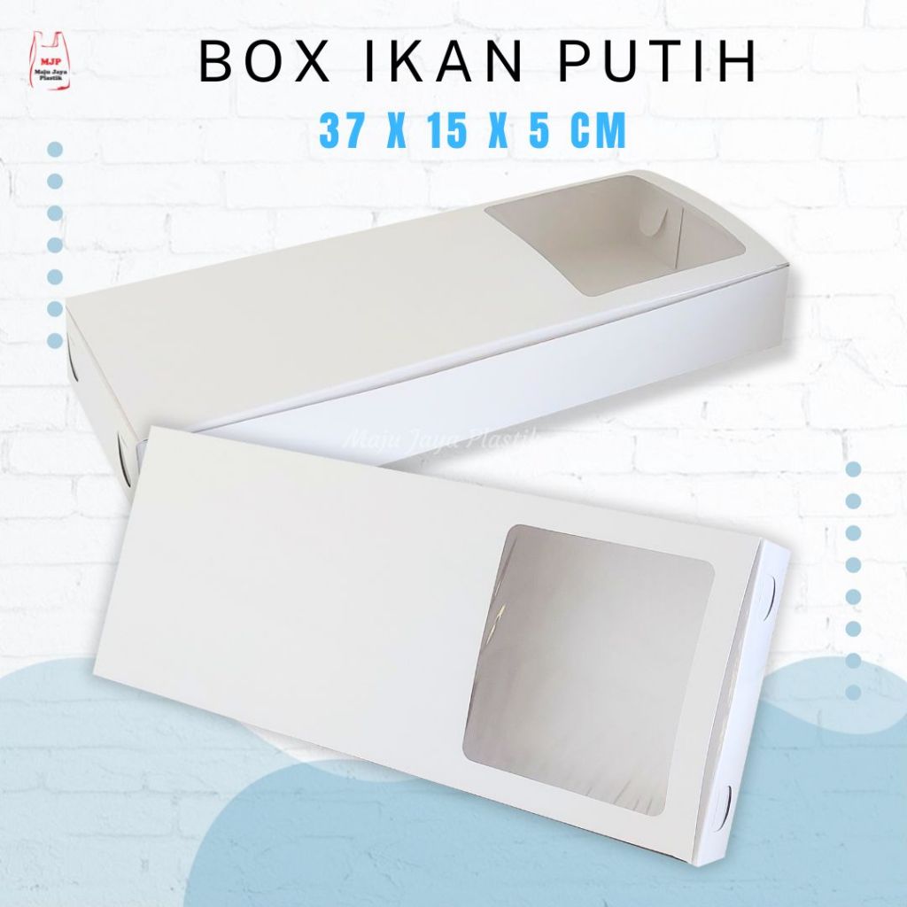 Jual Box Eflute Panjang 38x19x6.5 cm ikan bakar box brownies laminasi ...