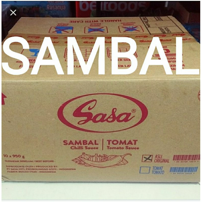 Jual Saos Sambal Sasa Per Dus Isi 10Pcs x 950Gr | Shopee Indonesia