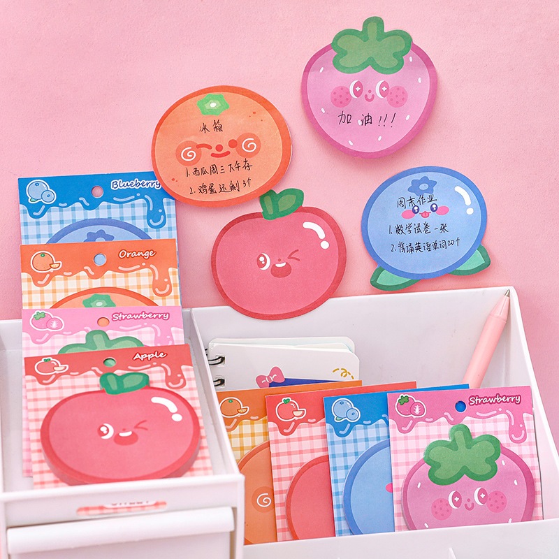 Jual Sticky Notes Cute Fruits 30 Lembar #ST071 / Memo Note Buah Lucu ...