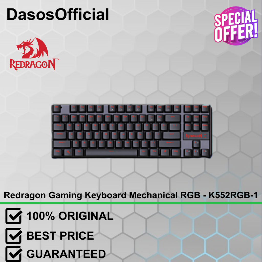 Jual Redragon Gaming Keyboard Mechanical RGB KUMARA - K552RGB-1 ...