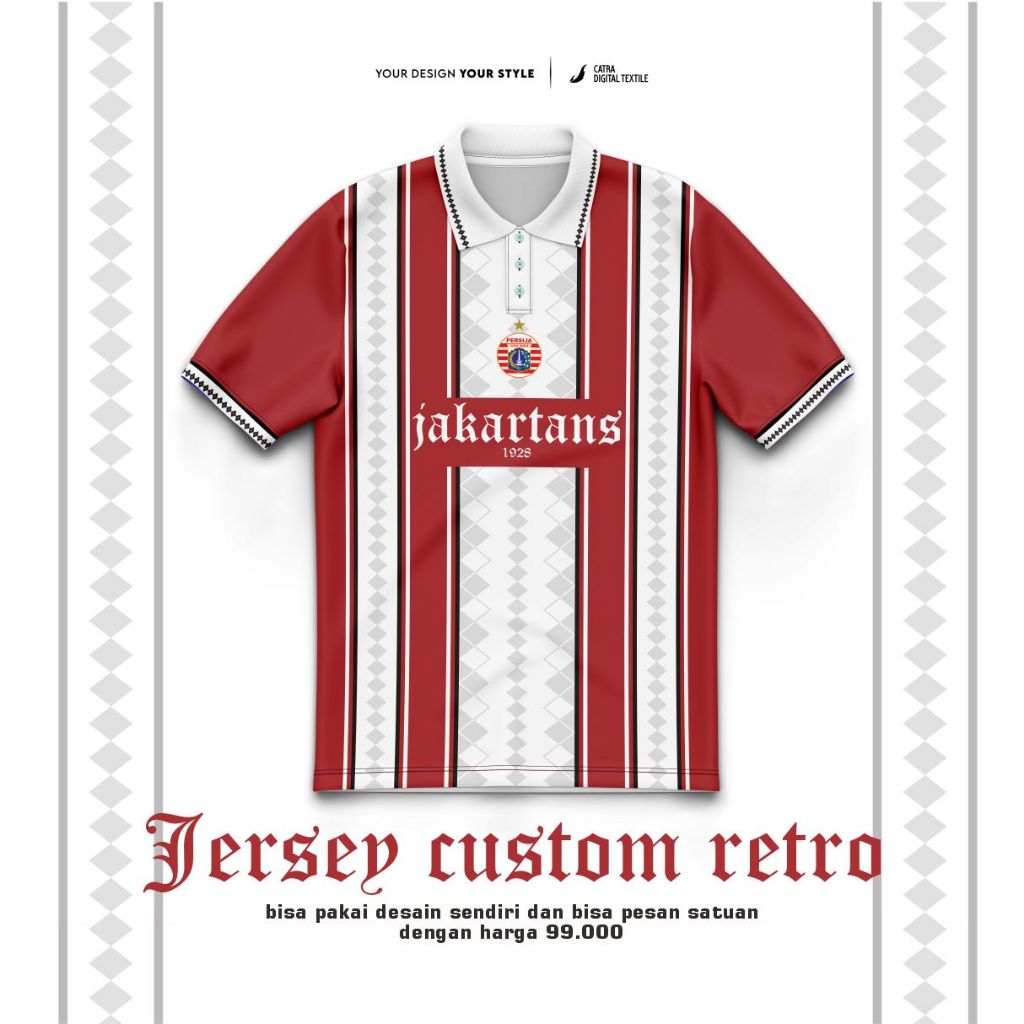 Jual Jersey Retro Custom Satuan | Shopee Indonesia
