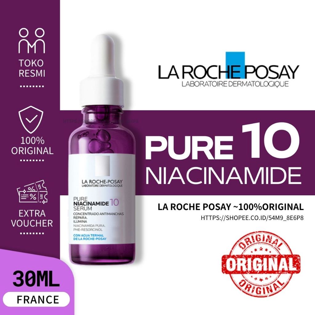 Jual La Roche Posay Pure Niacinamide 10 Serum 30ml Mencerahkan Noda ...