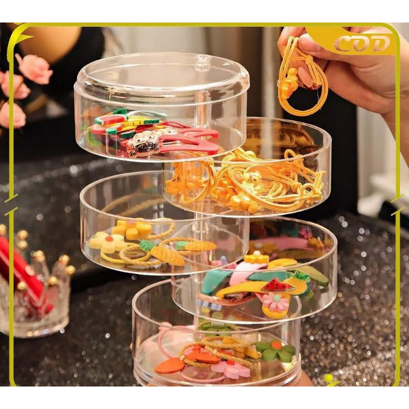 Jual Rak Susun 5 Bulat Putar Rak Perhiasan Pernak Pernik Rak Serbaguna ...