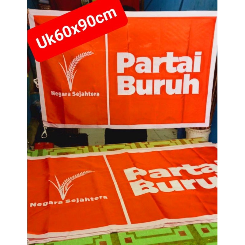 Jual Bendera PARTAI BURUH UK60X90cm | Shopee Indonesia