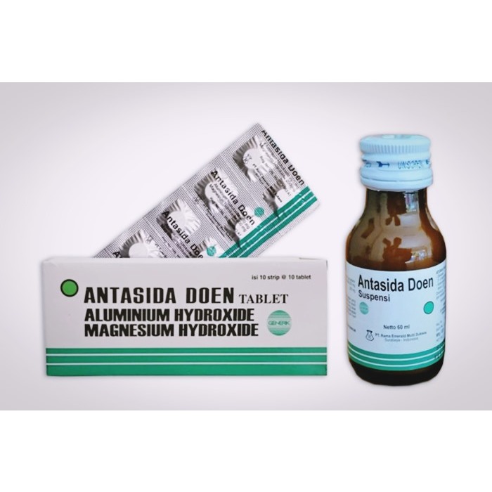 Jual ANTASIDA DOEN SIRUP, TABLET 10'S | Shopee Indonesia