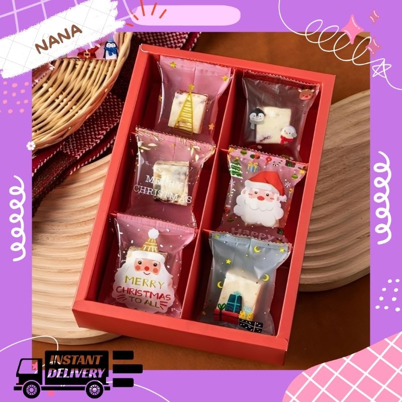 Jual PLASTIK NASTAR COOKIES NATAL LUCU KEMASAN SEALER SANTA CHRISTMAS ...