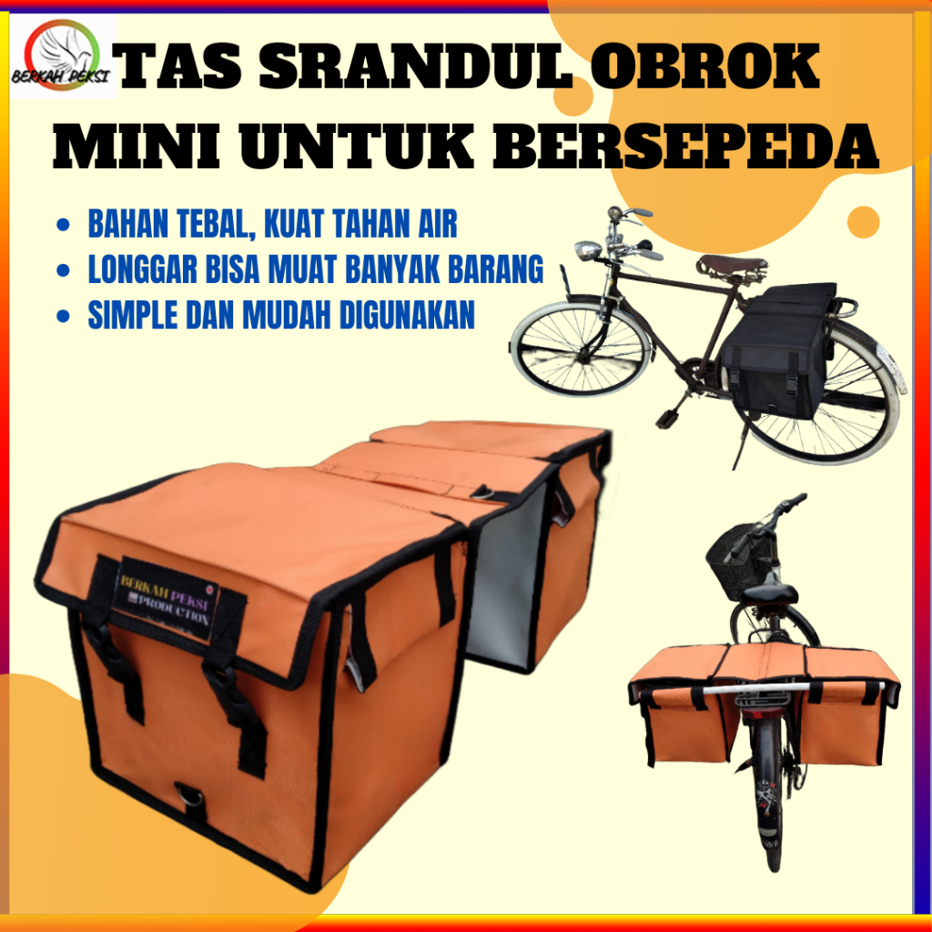 Jual TAS SEPEDA SRANDUL OBROK KURIR POS MINIMALIS WATERPROOF UNTUK ...
