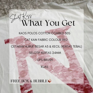 Jual (freebox&kertas setrika)DIY T-SHIRT KISS| BAJU CAP BIBIR SENDIRI | BAJU KISS BIBIR SENDIRI ...