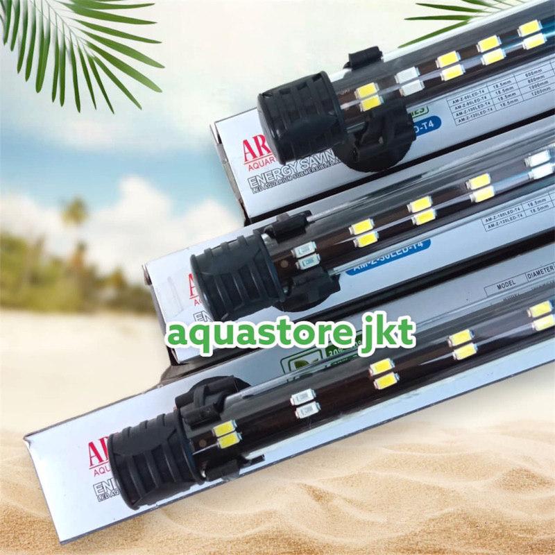 Jual LAMPU AQUARIUM LED 2 BARIS CELUP ARMADA AM Z 20CM 30CM 40CM 60CM ...