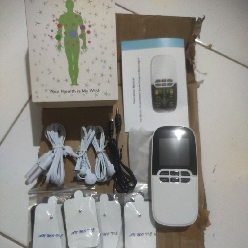 Jual Alat Pijat Elektroda Digital Multifungsi Tens Unit Upgrade 8 Koyo Gel Pads Untuk Relaksasi ...