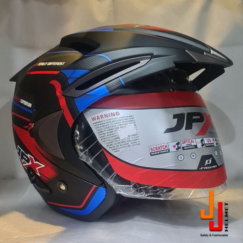 Jual Helm JPX Supreme Corak (Double Visor) (Anti Theft) (100% Original ...