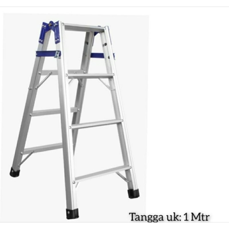 Jual Tangga Lipat 1 Meter Steger Alumunium Kuat | Shopee Indonesia