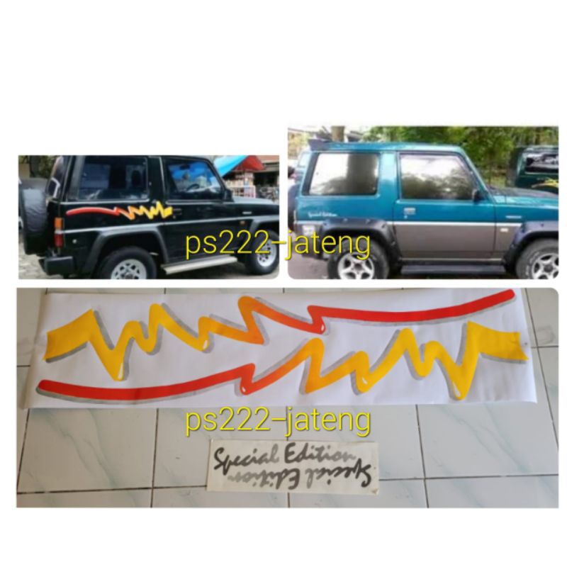 Jual Sticker stiker list body daihatsu feroza/stiker ferosa cacing ...
