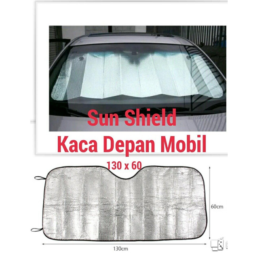 Jual Sun Shield Sunshield Pelindung Panas Dashboard Tirai Kaca Depan Mobil Sun Shade size 130CM ...