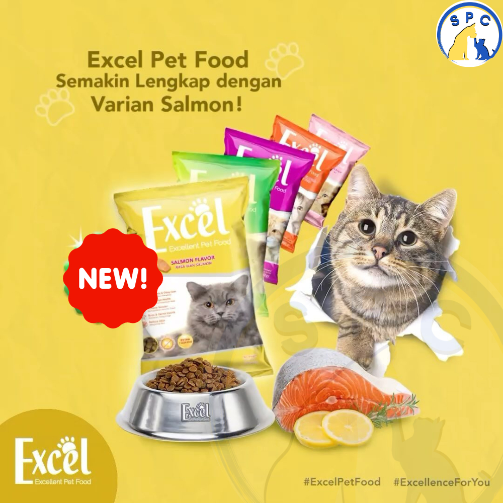 Jual Makanan Kucing EXCEL Adult Mother and Kitten Kitten Excel cat food ...
