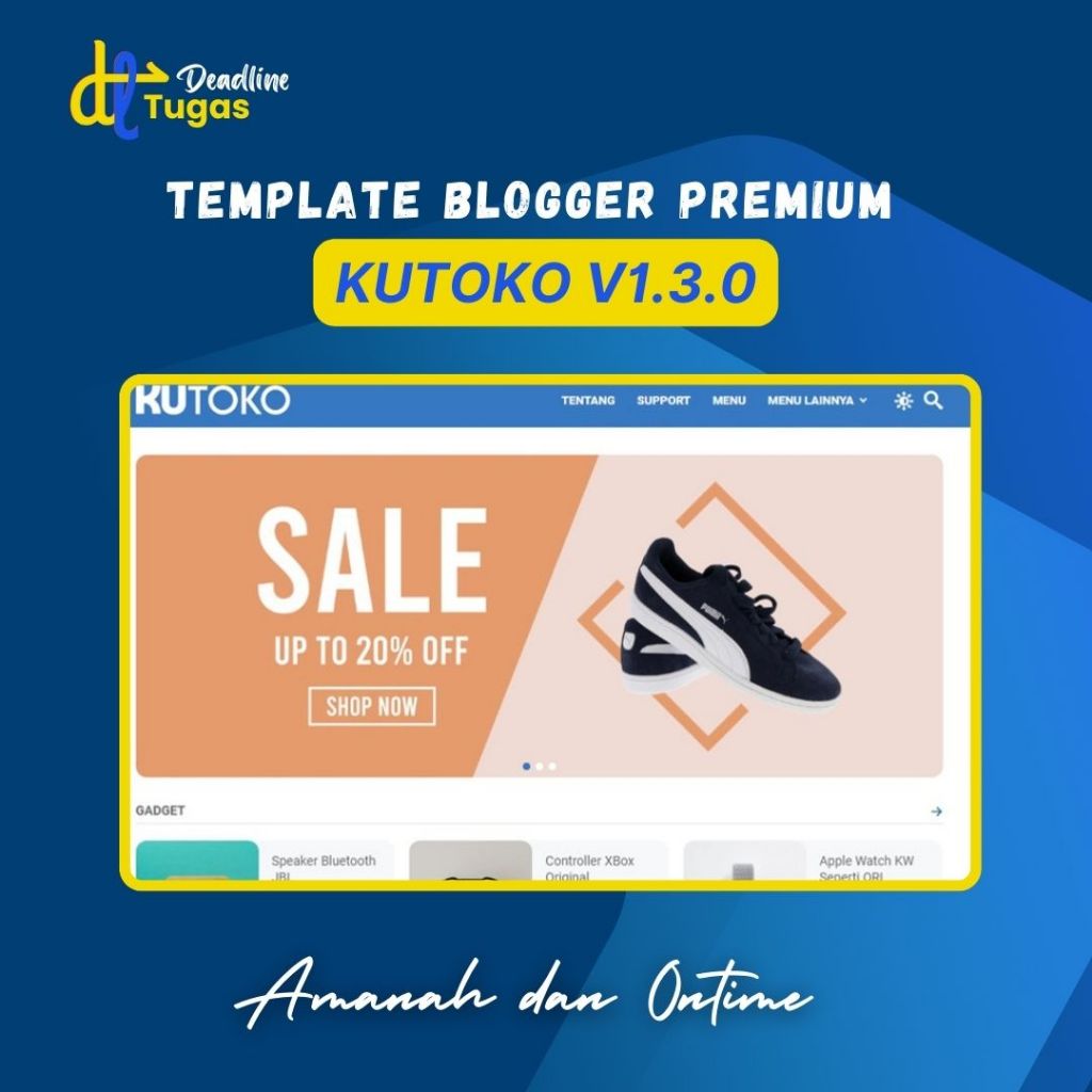 Jual Template Blogger Premium KuToko Toko Online | Shopee Indonesia