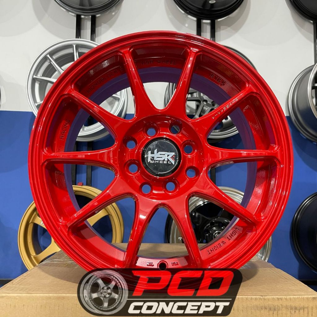 Jual VELG / PELEK MOBIL RACING HSR INDY WARNA MERAH RING 15 BISA ...