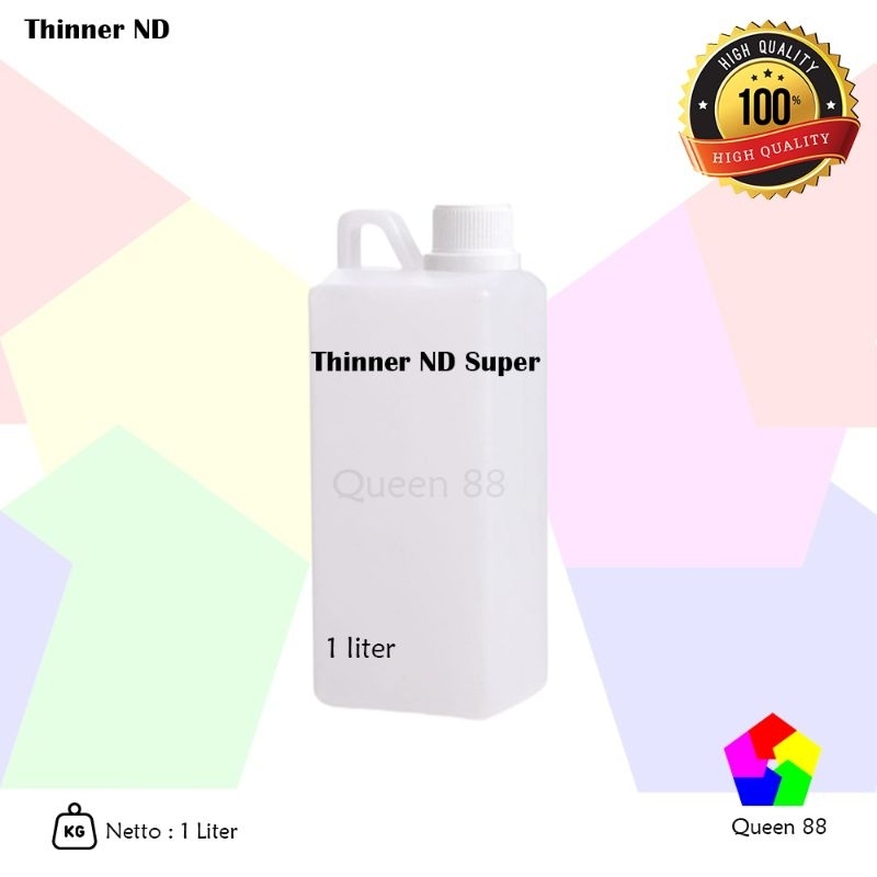 Jual Thinner ND Super 1 Liter/ Tiner ND Super 1 Liter/ Tener ND Super 1 Liter/ Pengencer Cat 1 ...