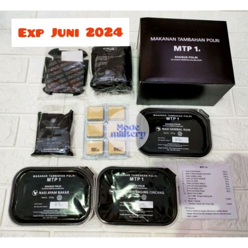 Jual RANSUM POLRI MTP1 l Lengkap 1 set l survival food l MTP Polri/TNI ...