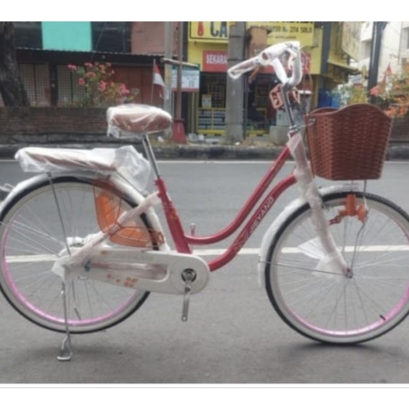 Jual SEPEDA MINI 24 JIEYANG FRAME TEBAL, KERANJANG BESI, BONCENGAN ...