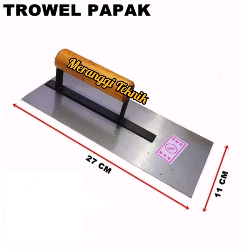 Jual id2793 Trowel papak roskam acian cetok semen plat baja ukuran 27 x ...