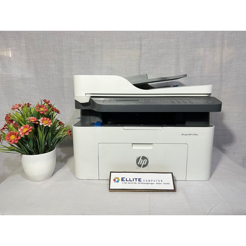 Jual Printer HP Laser mfp 137 fnw wireless( print, scan, copy A4 hitam ...
