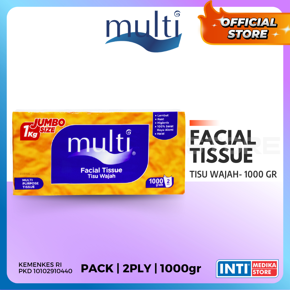 Jual MULTI - Tissue Multi 1000 Gram | Tissue Facial | Tisu Wajah ...