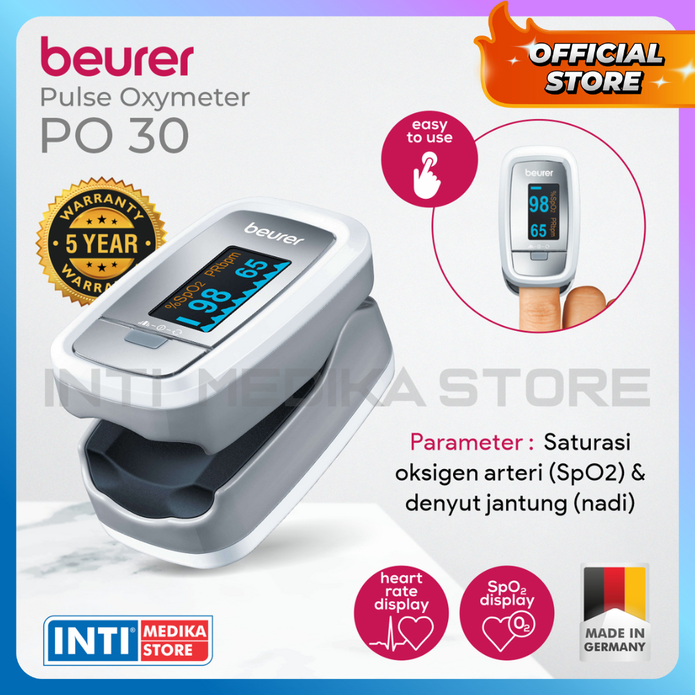 Jual BEURER - Pulse Oxymeter PO 30 | Oksimeter | Fingertip Pulse ...