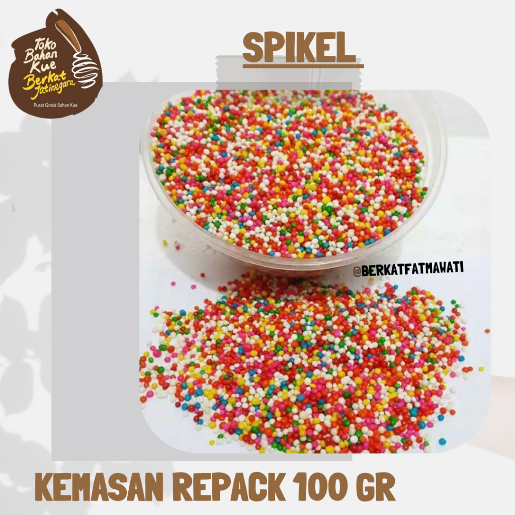 Jual SPIKEL HIASAN KUE / SPIKEL KEMASAN REPACK 100 GR | Shopee Indonesia
