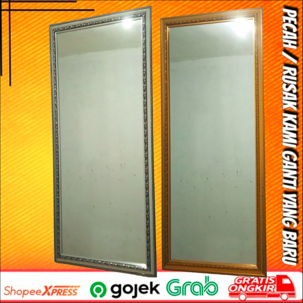Jual Kaca Cermin Dinding / Gantung Ukuran 60 x 120 Cm Full bingkai ...