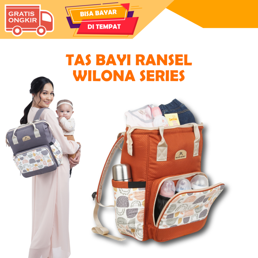 Jual Moms Baby Tas Ransel Wilona Series Tas Bayi Diaperbag | Shopee ...
